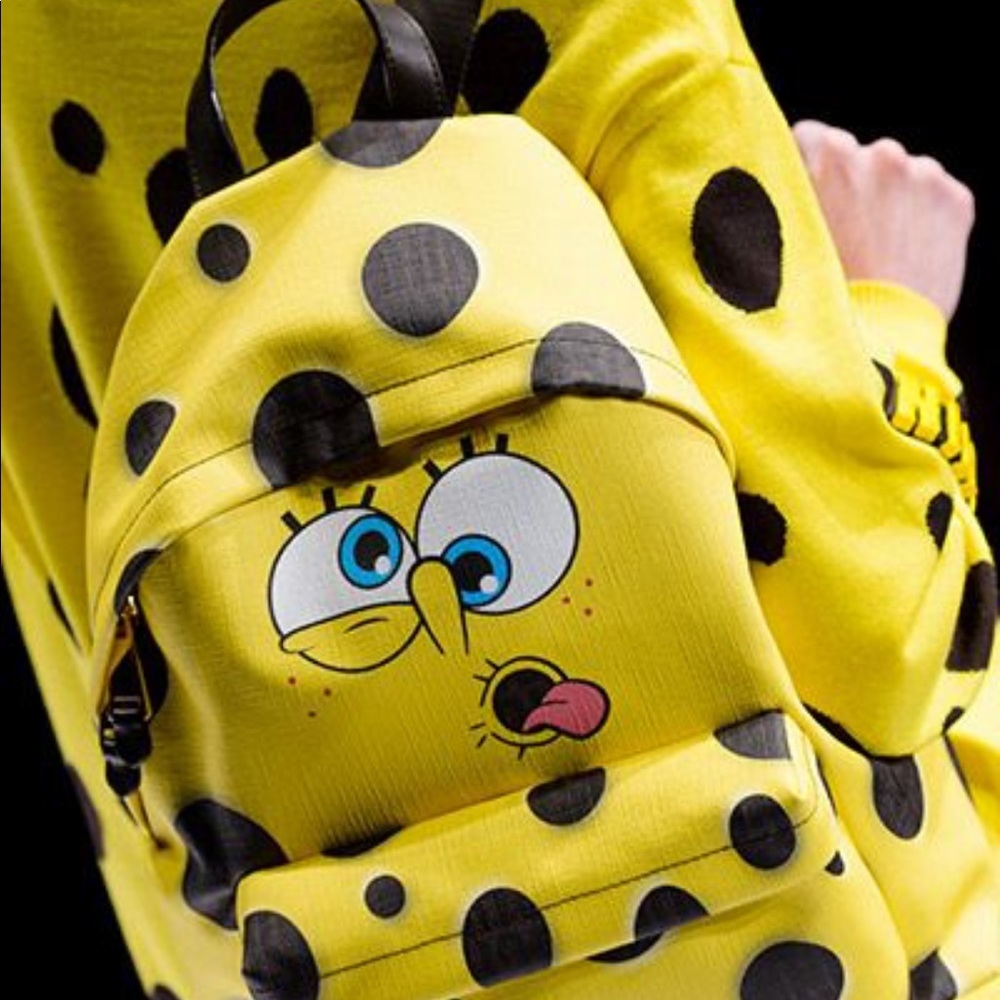 Moschino Spongebob Backpack Rare Jeremy Scott - Gem